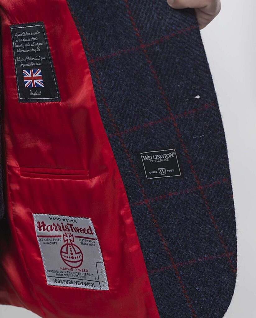 Harris Tweed Jacket London In Red Overcheck – Harris Tweed Shop